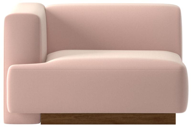 Terrain Left Arm Chair Dale Blush | CB2