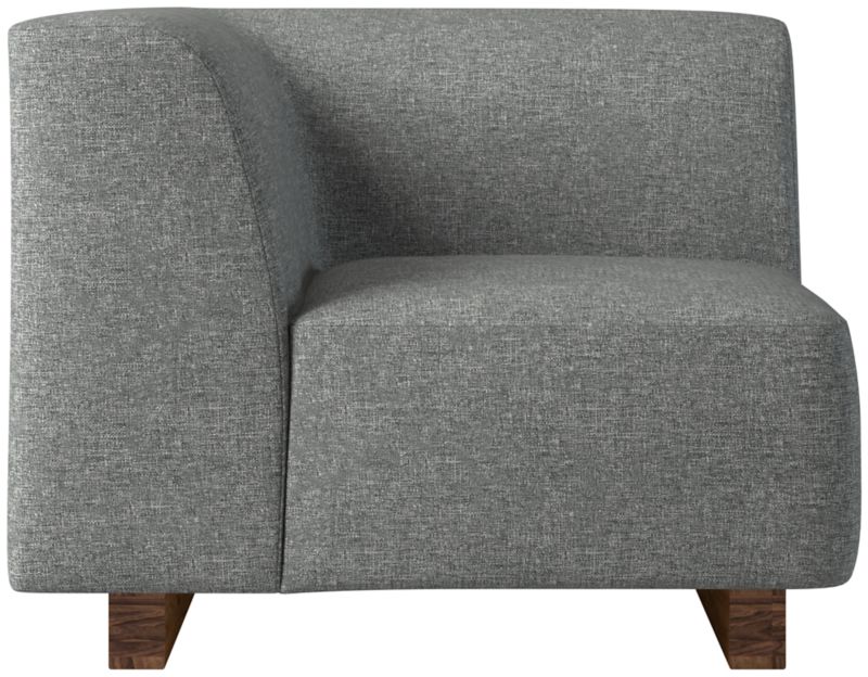 Terrain Corner Chair Hatch Charcoal | CB2