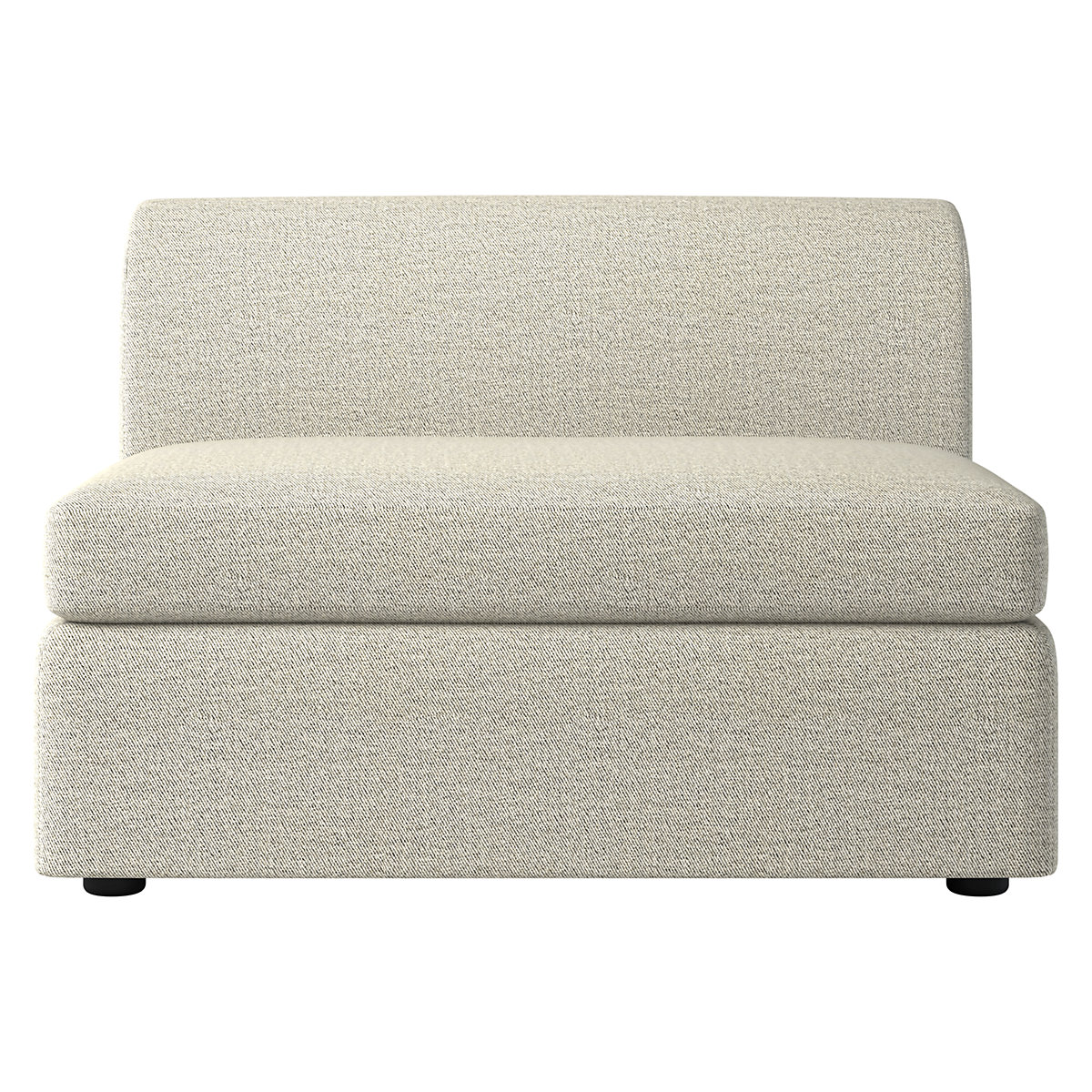 Chale Armless Chair Deauville Stone | CB2