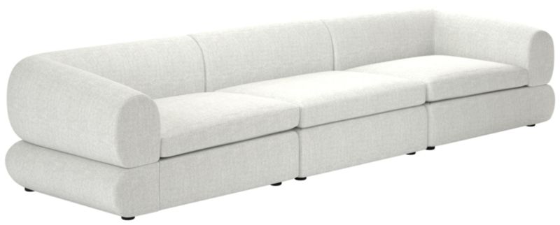 Chale 3-Piece Sectional Sofa Elliot Dove | CB2