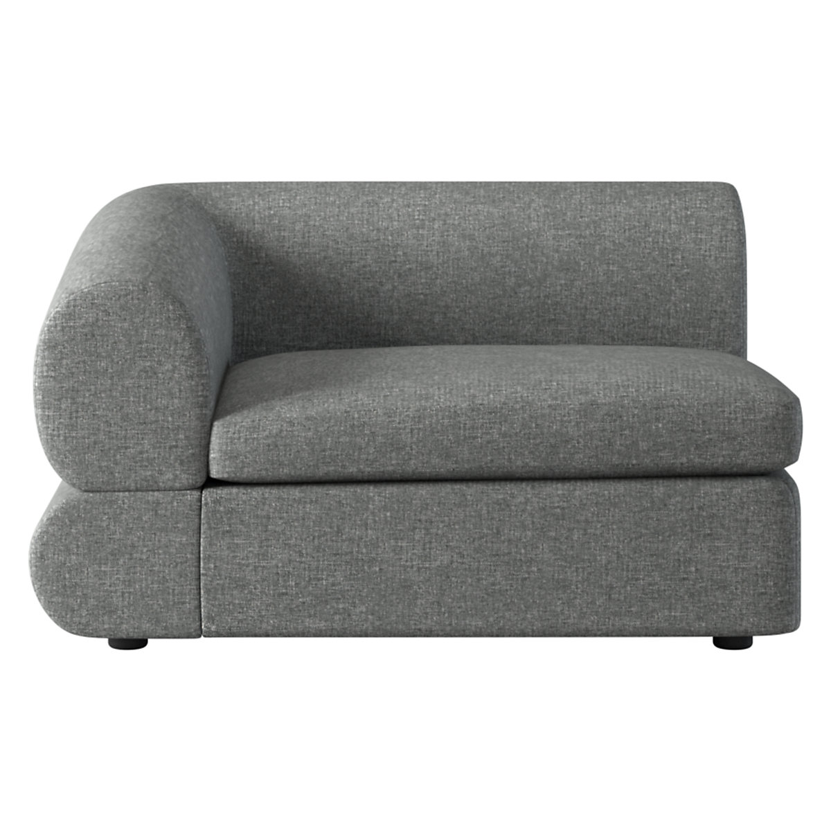 Chale Chair with Left Arm Hatch Charcoal | CB2