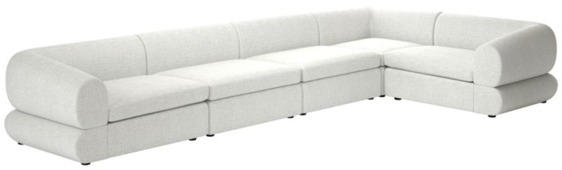 Chale 5-Piece Sectional Sofa Elliot Dove | CB2