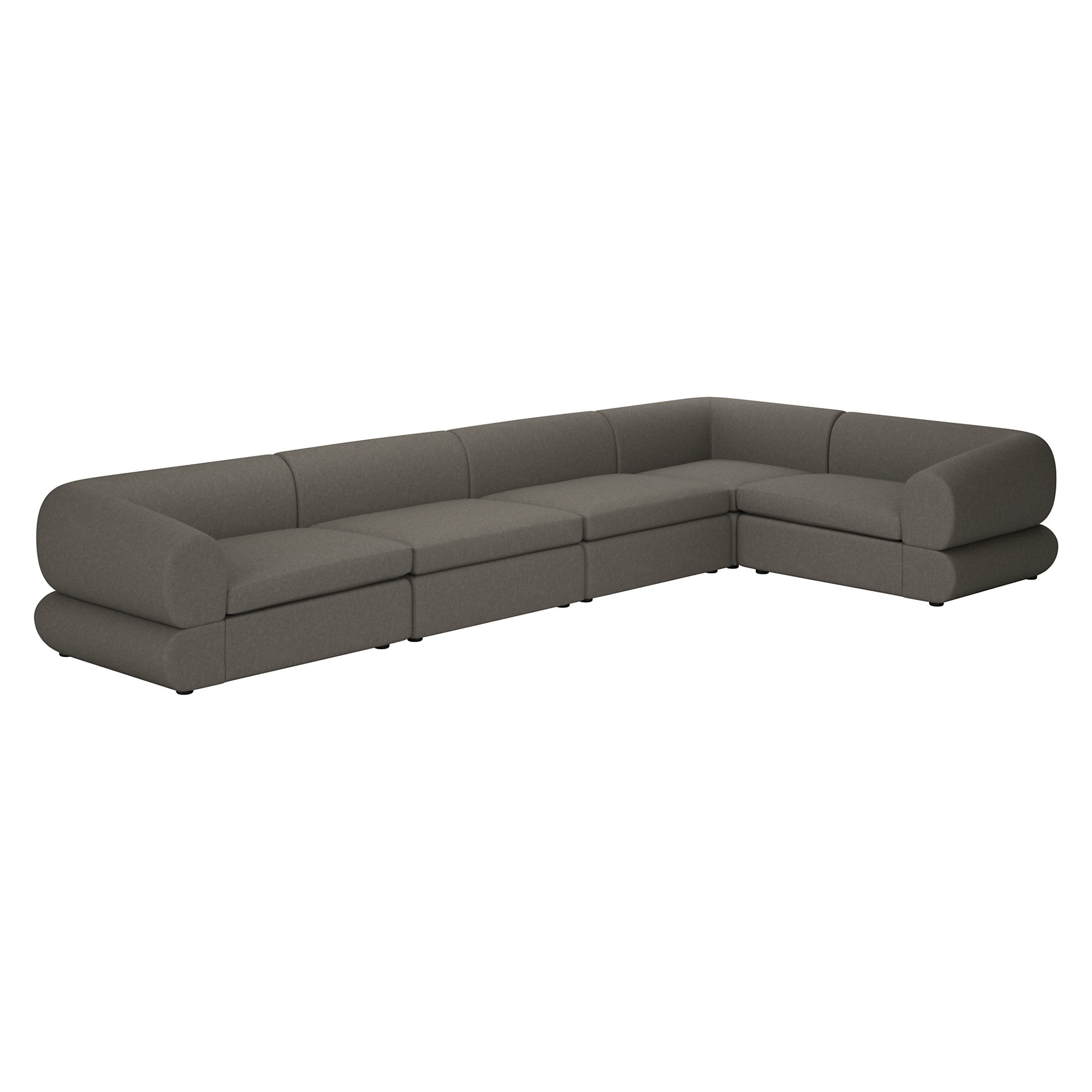 Chale 5-Piece Sectional Sofa Angel Pewter | CB2