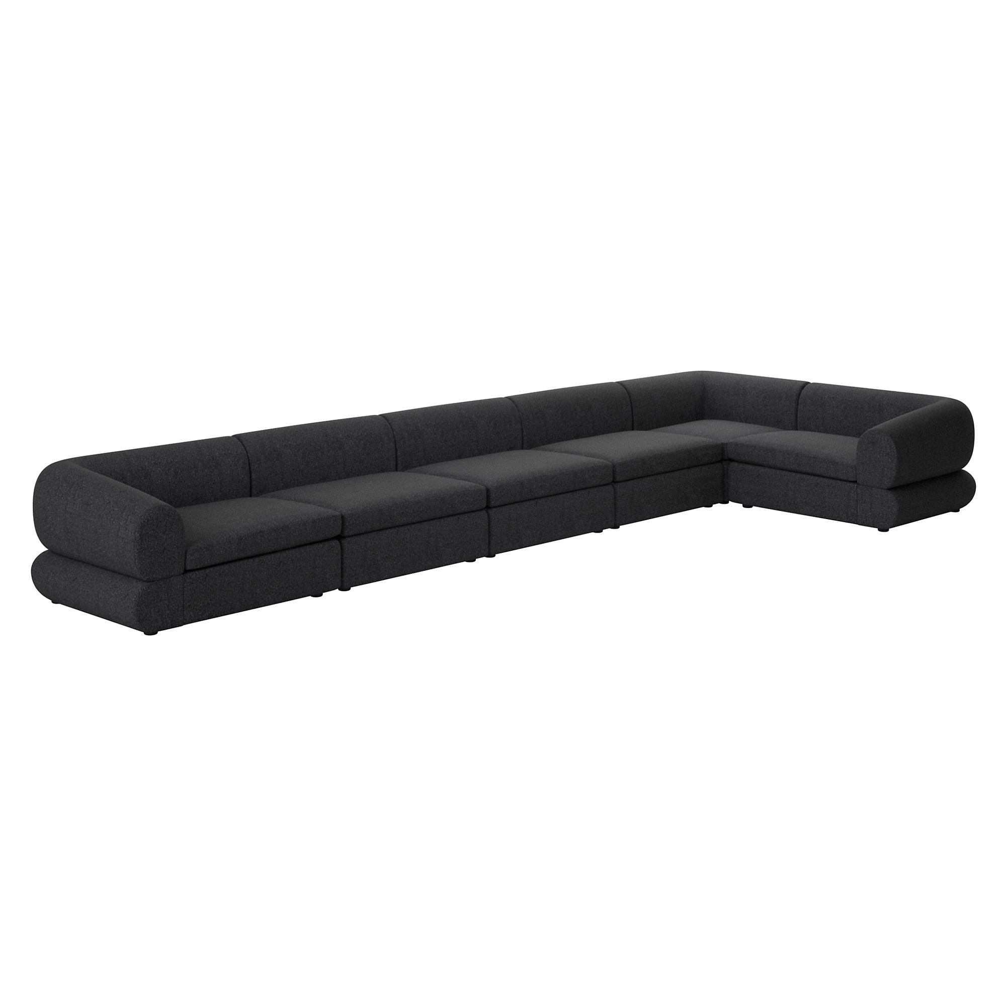 Chale 6-Piece Sectional Sofa Bloce Noir | CB2 Canada