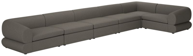 Chale 6-Piece Sectional Sofa Angel Pewter | CB2
