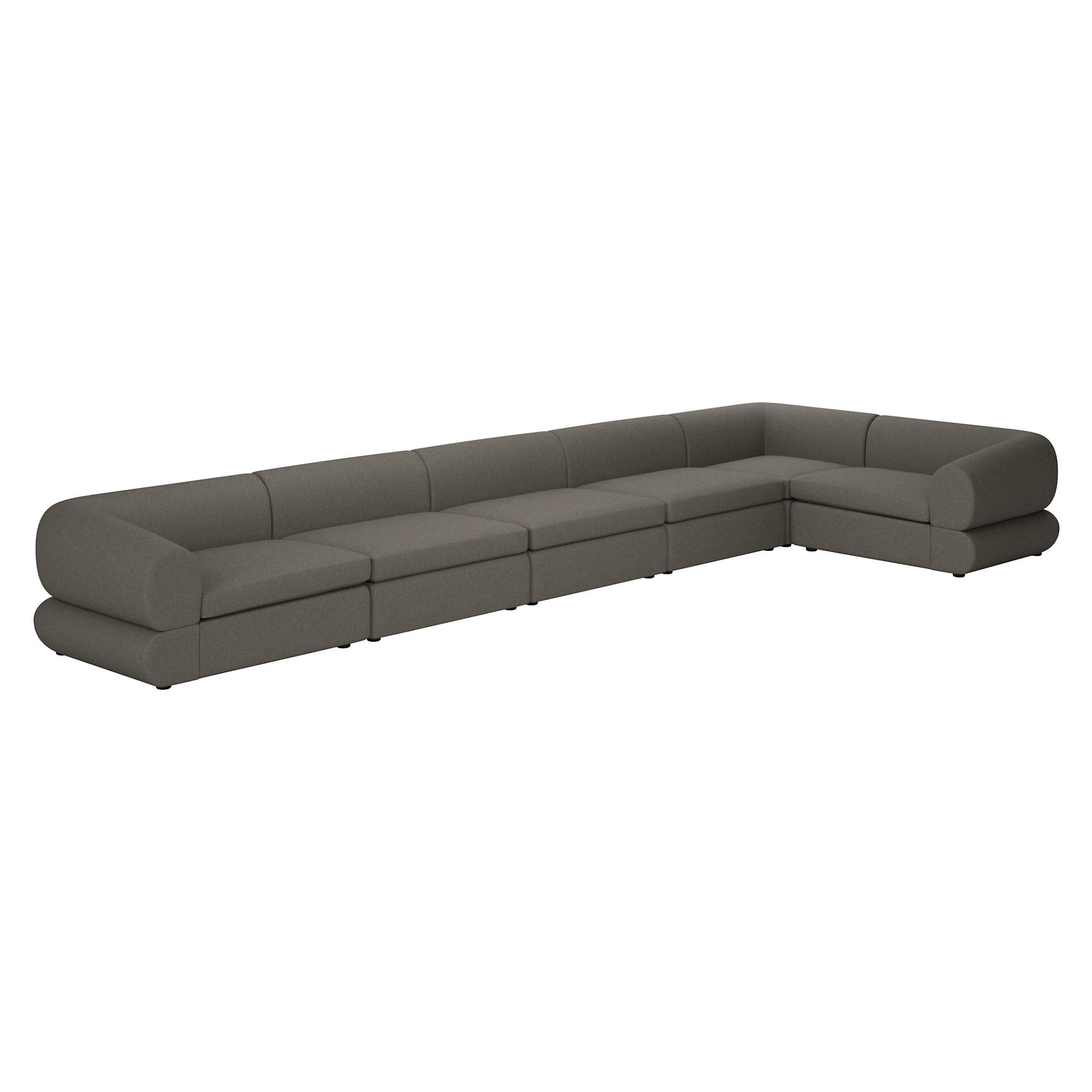 Chale 6-Piece Sectional Sofa Angel Pewter | CB2