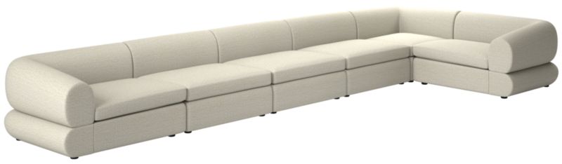 Chale 6-Piece Sectional Sofa Deauville Stone | CB2