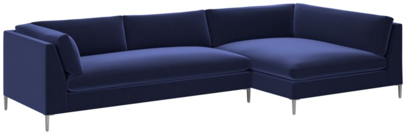 Decker 2-Piece Sectional Sofa with Right Arm Chaise Luca Eclipse ...