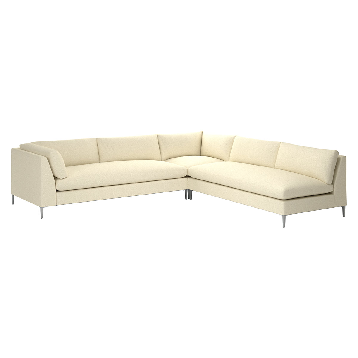 Decker 3-Piece Sectional Sofa with Left Arm Sofa | CB2