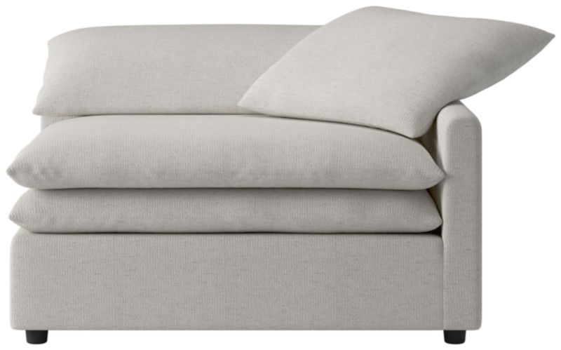 Mattea Right Arm Chair Curious Linen | CB2