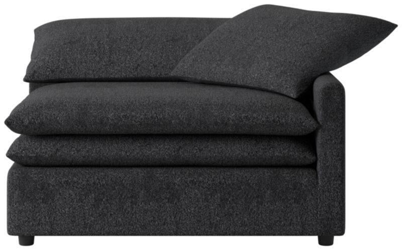 Mattea Right Arm Chair Bloce Noir | CB2