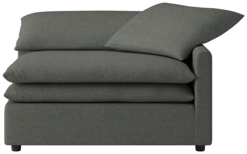 Mattea Right Arm Chair Taylor Charcoal | CB2
