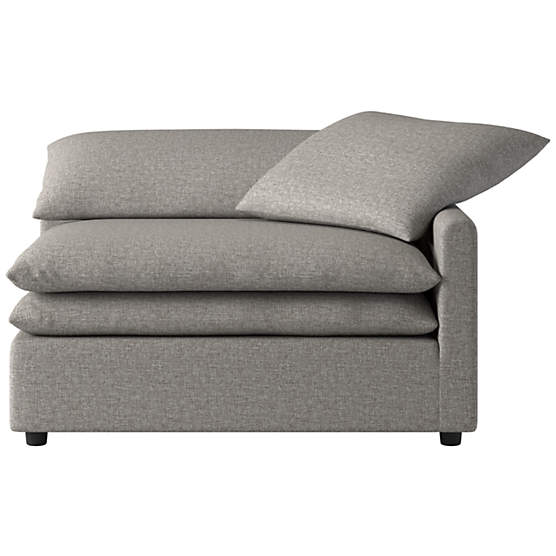 Mattea Right Arm Chair Taylor Charcoal | CB2