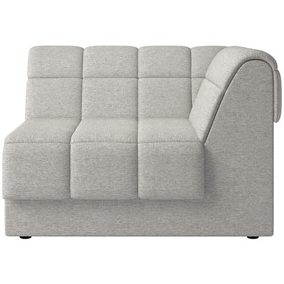 Pezzo Chair with Right Arm Bloce Noir | CB2