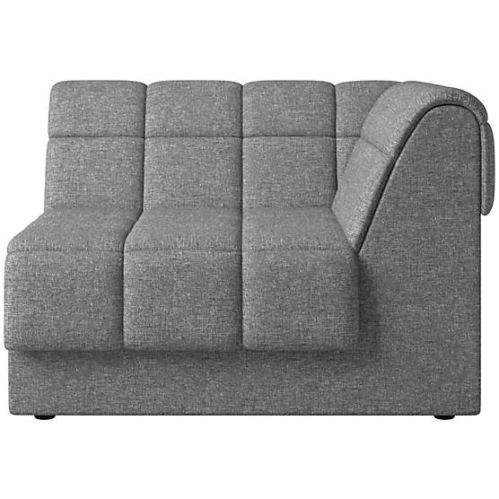 Pezzo Chair with Right Arm Bloce Noir | CB2