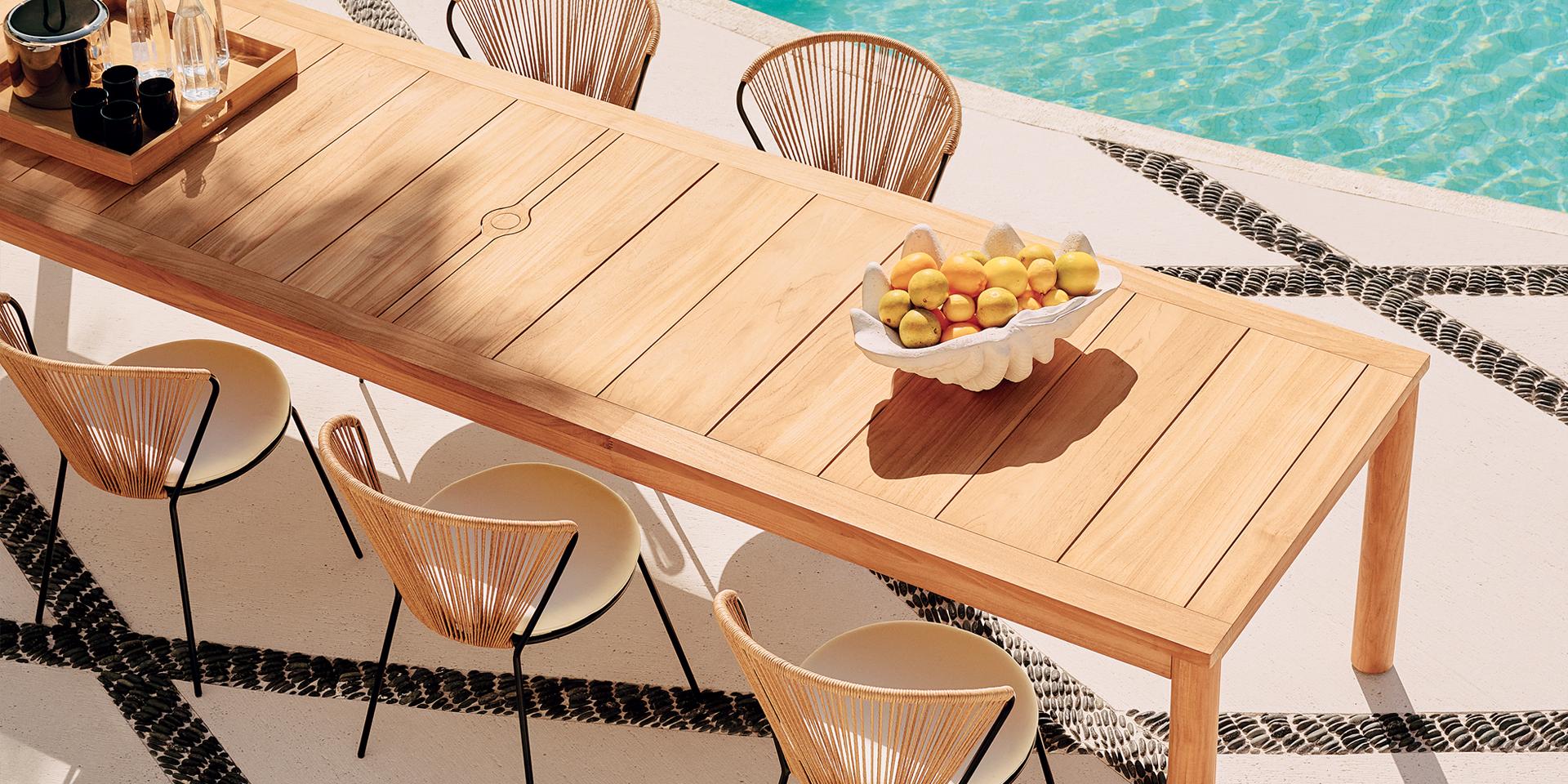 Modern Outdoor Patio Conversation Sets & Dining Sets | CB2